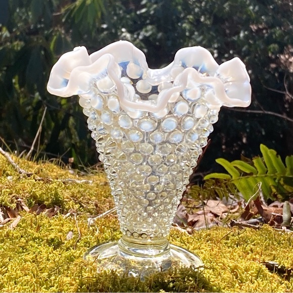 Fenton | Accents | Vintage Fenton Moonstone Vase | Poshmark